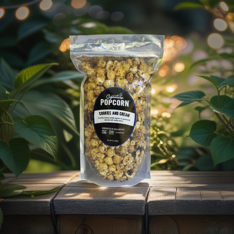Large Gourmet Cookies & Cream Popcorn Bag – Signature Popcorn