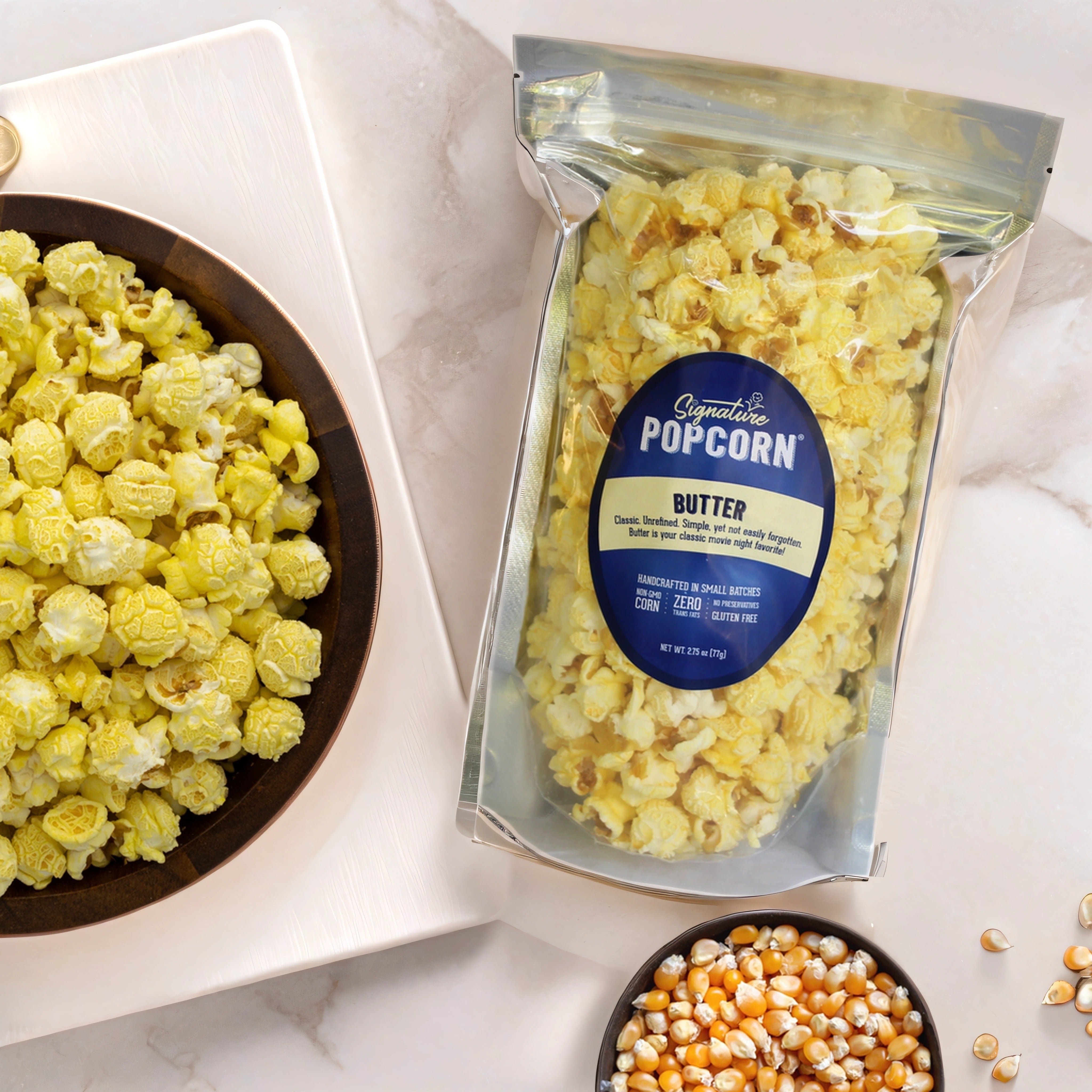 Large Gourmet Butter Popcorn Bag – Signature Popcorn