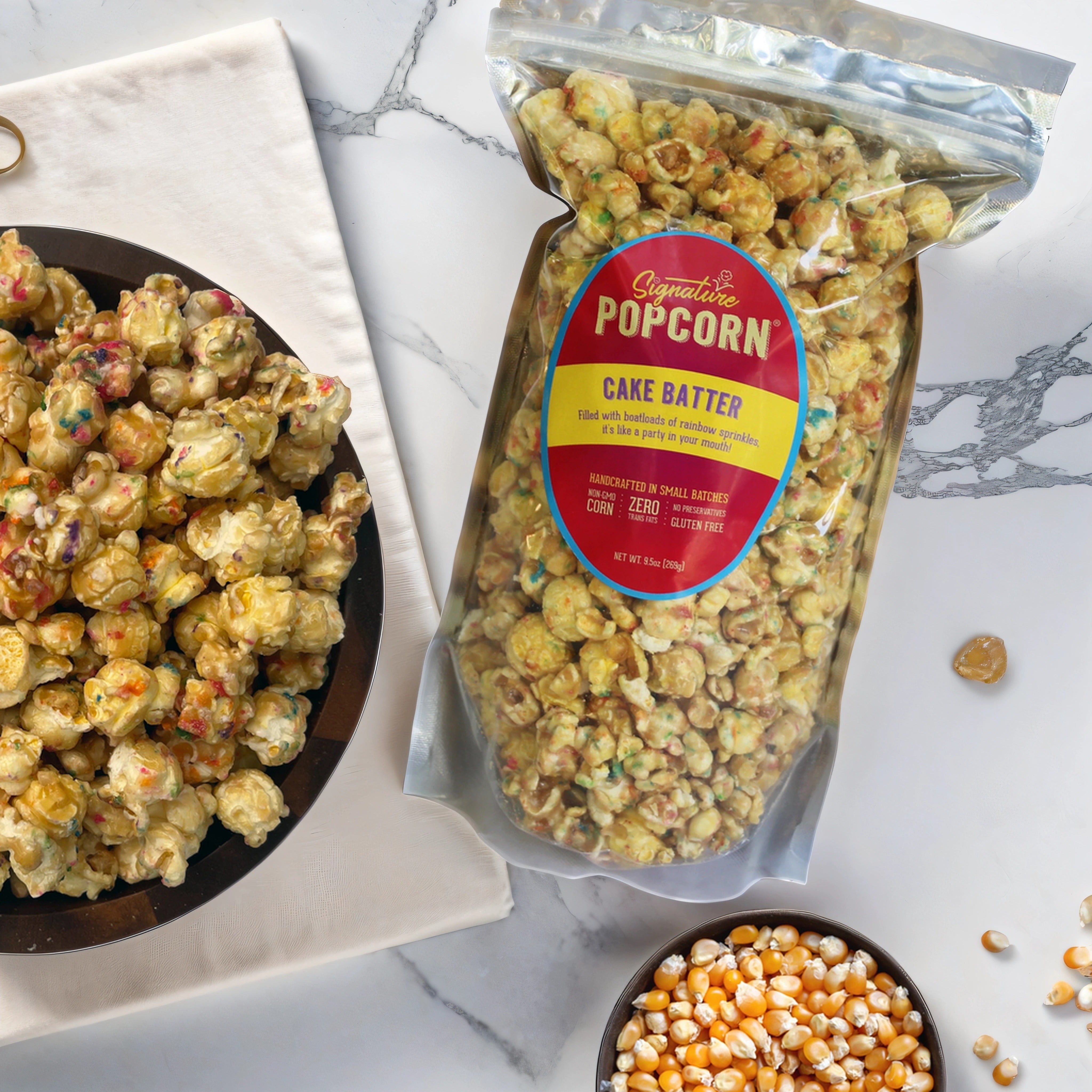 Large Gourmet Cake Batter Popcorn Bag – Signature Popcorn