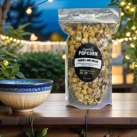 Large Gourmet Cookies & Cream Popcorn Bag – Signature Popcorn