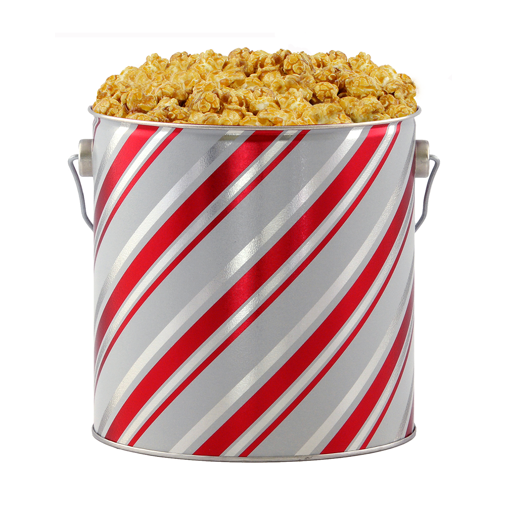 Red Stripes 1-Gallon Popcorn Tin – Signature Popcorn