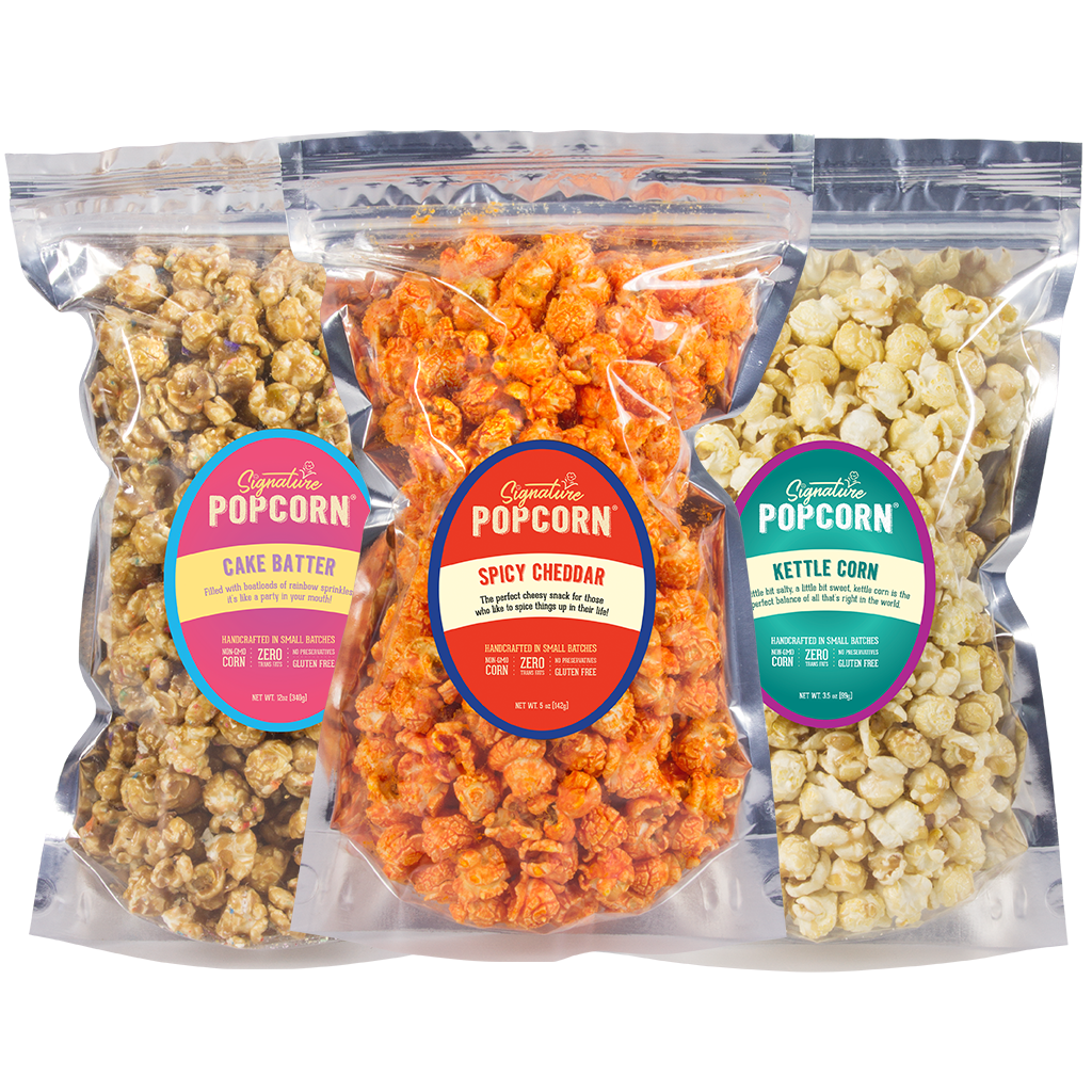 Large Resealable Bags (3-Pack) – Signature Popcorn
